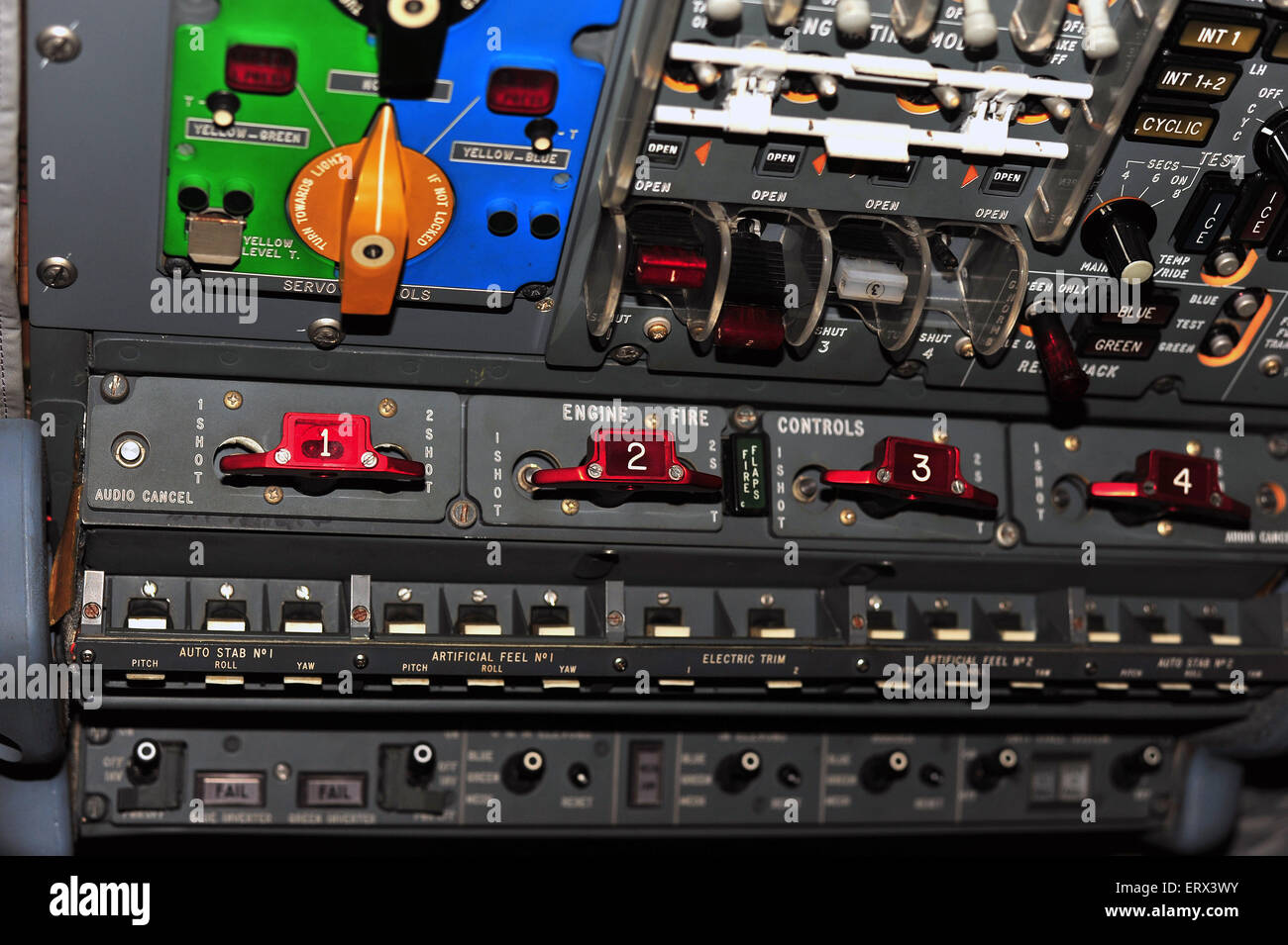 Instruments, dials and buttons inside the prototype cockpit created ...