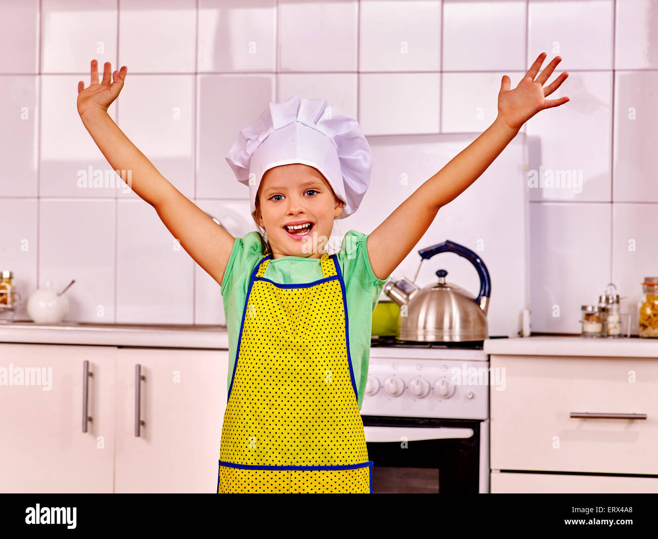 Child cooking at kitchen Stock Photo - Alamy