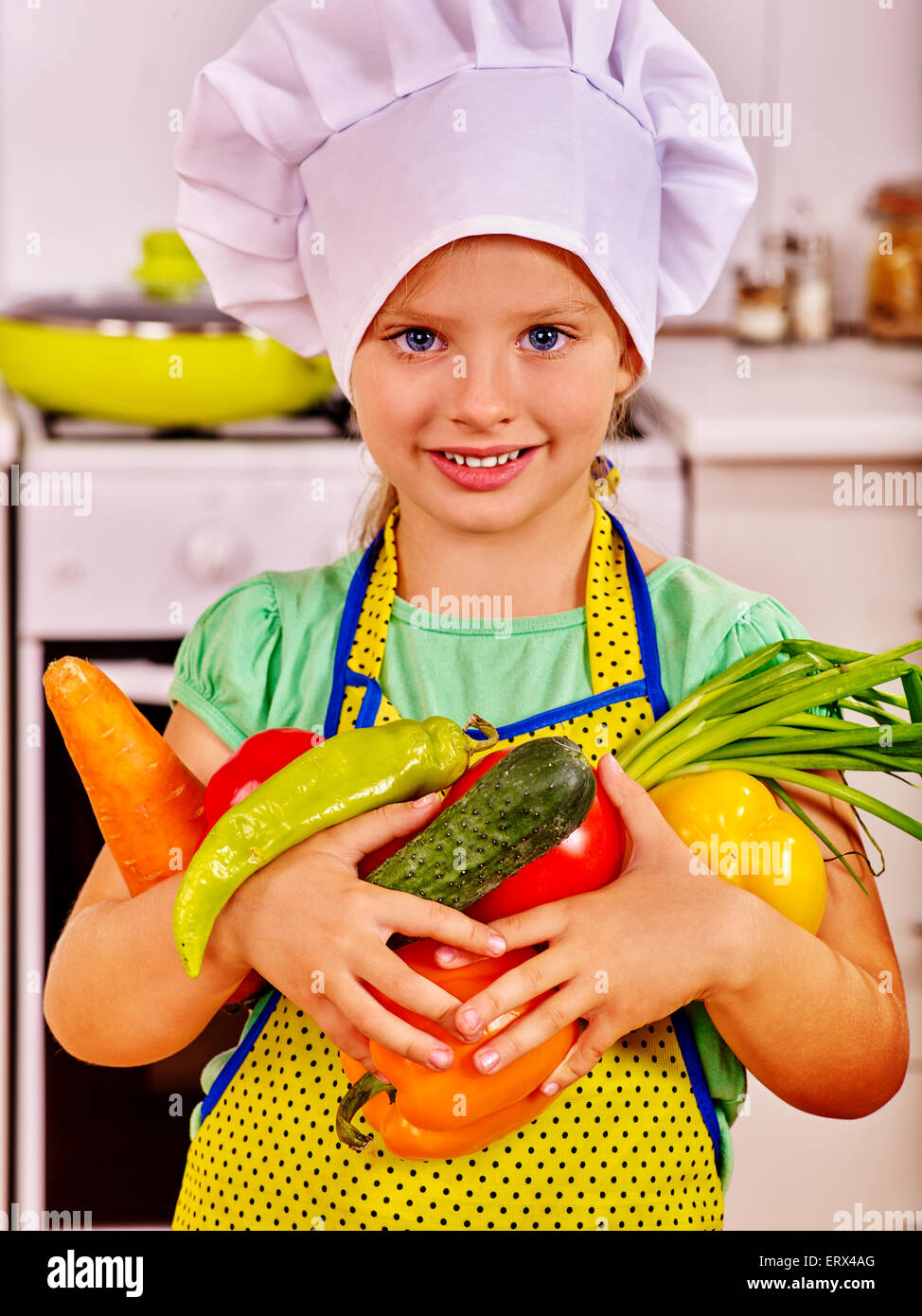 Child cooking at kitchen Stock Photo - Alamy