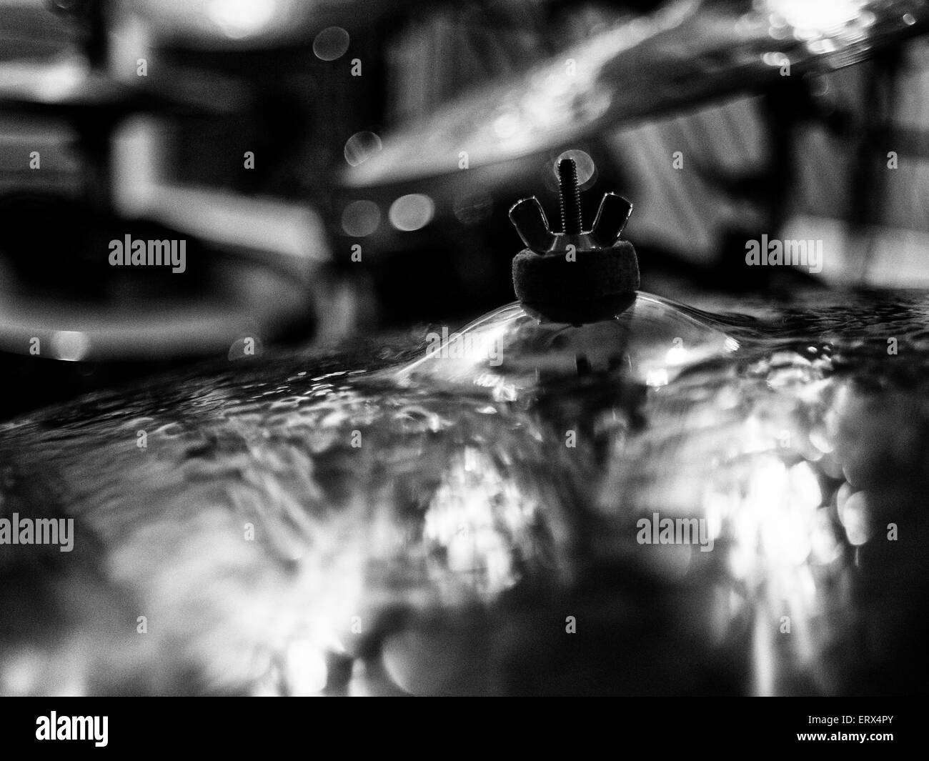 Closeup of a cymbal Stock Photo - Alamy