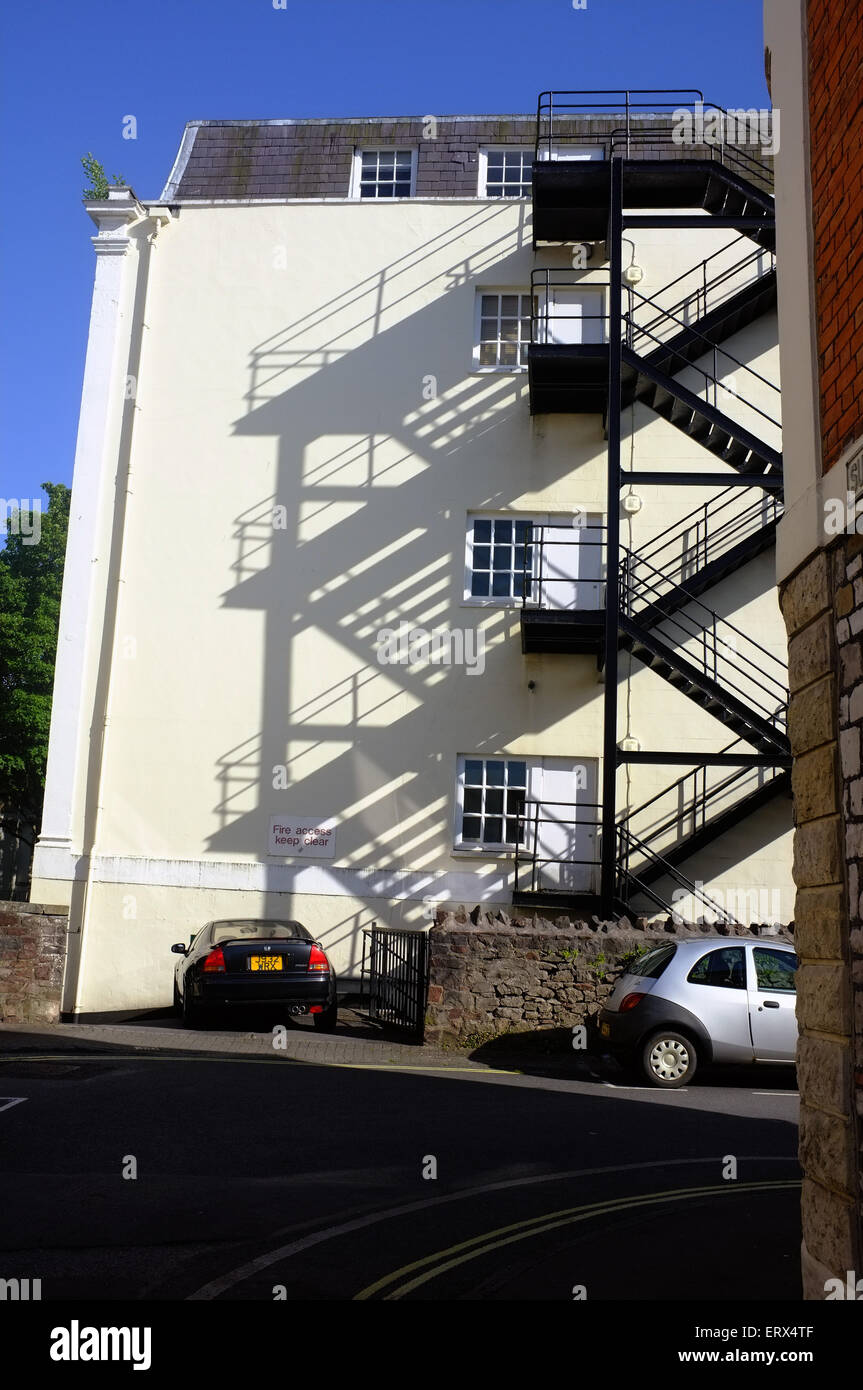 Fire escape zig zag hi-res stock photography and images - Alamy