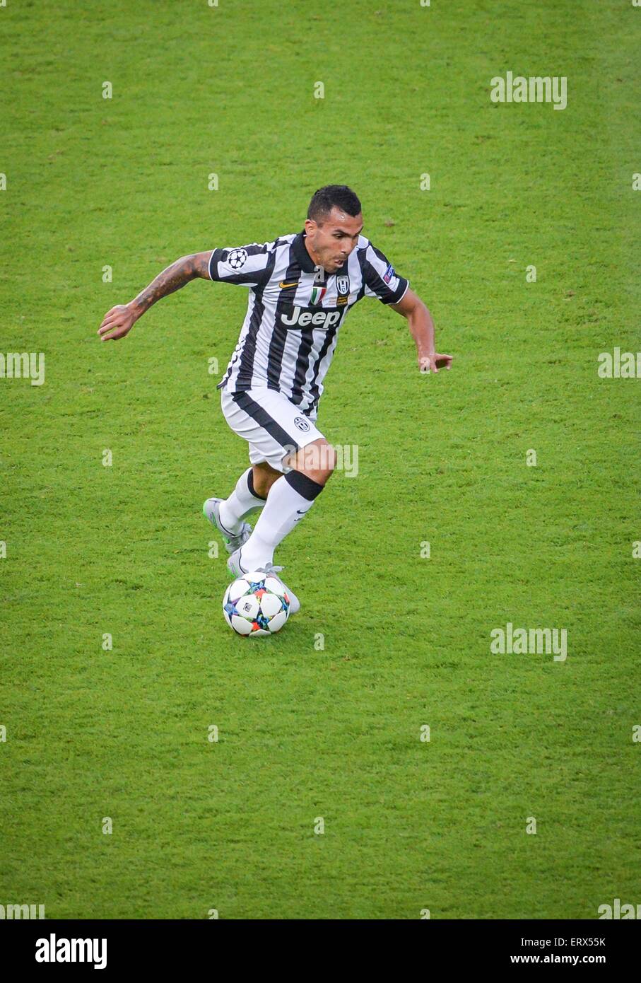 Berlin, Germany. 06th June, 2015. Turin's Carlos Tevez during the UEFA ...