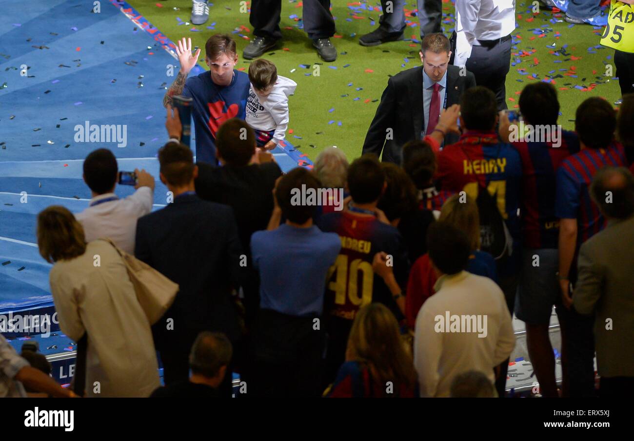 Barcelona's Lionel Messi during the UEFA Champions League final soccer ...