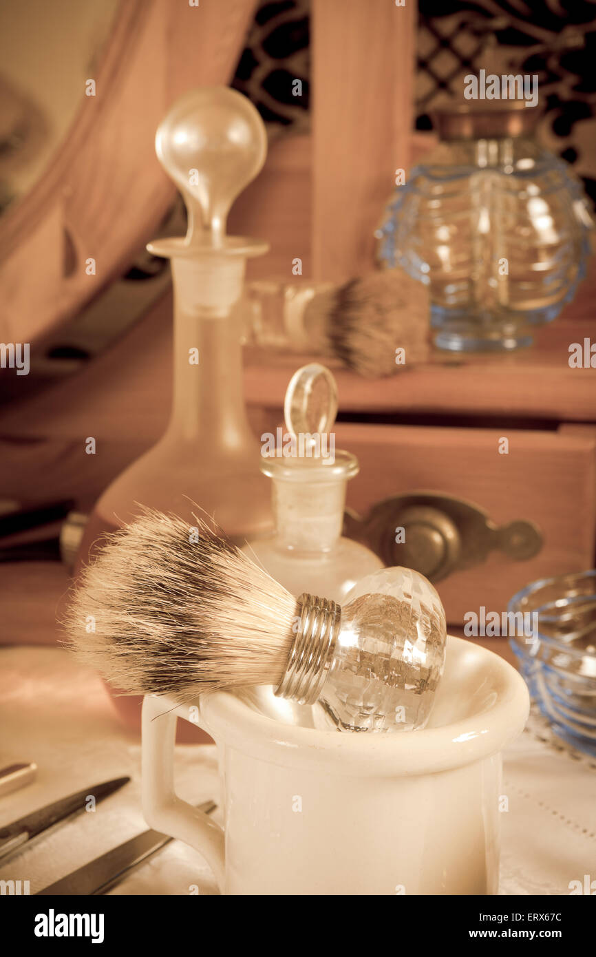 Old barber tools hi-res stock photography and images - Alamy