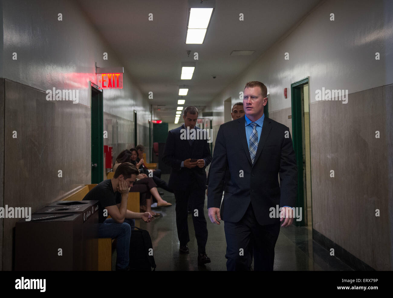 Manhattan, New York, USA. 8th June, 2015. Defendants JAMES BRADY ...