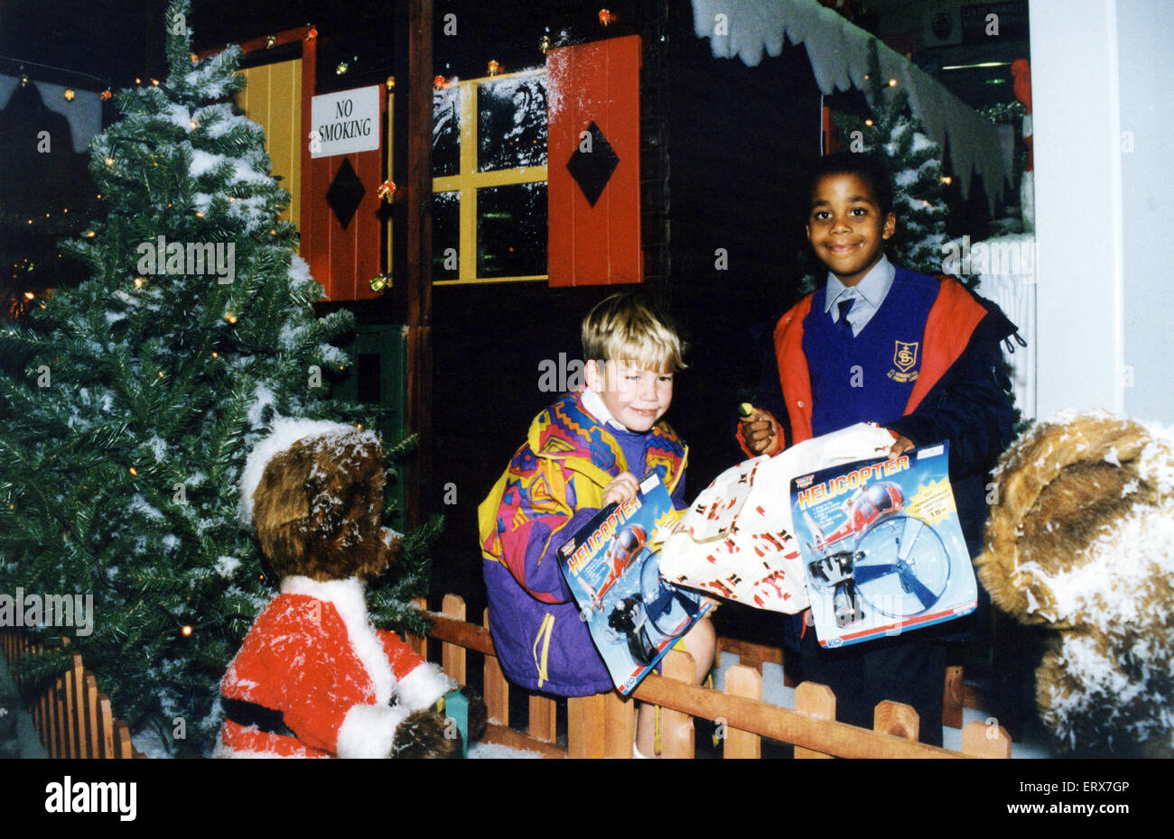 Young helpers, Smiley Crabbe, on the right, and Sean Behan pictured ...