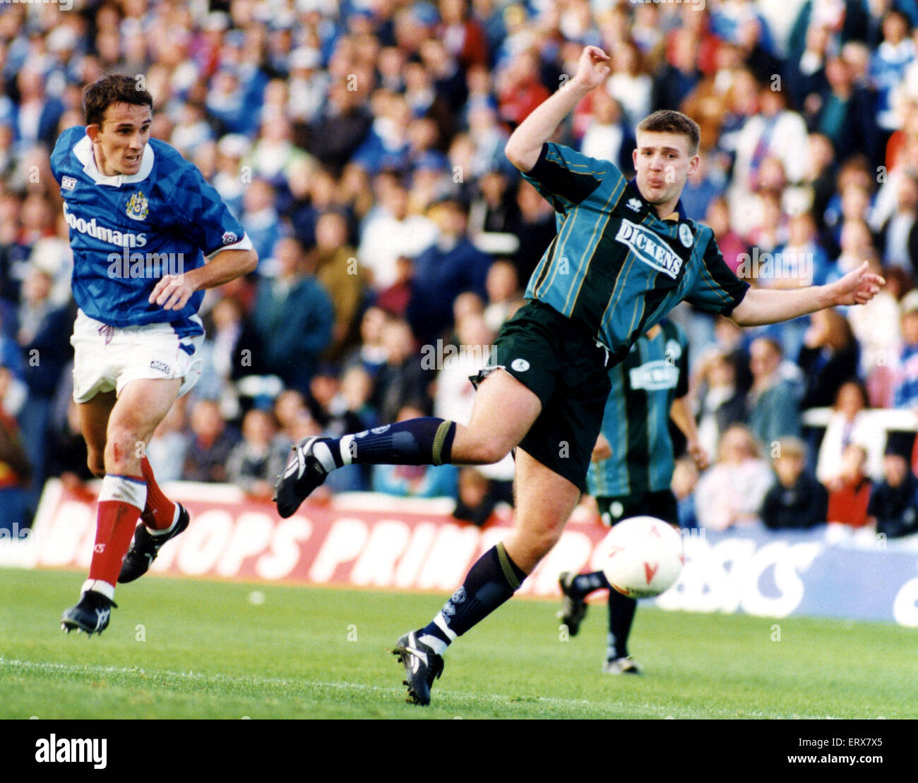 Jamie Pollock, Portsmouth v Middlesbrough FC, 23rd October 1994 Stock ...
