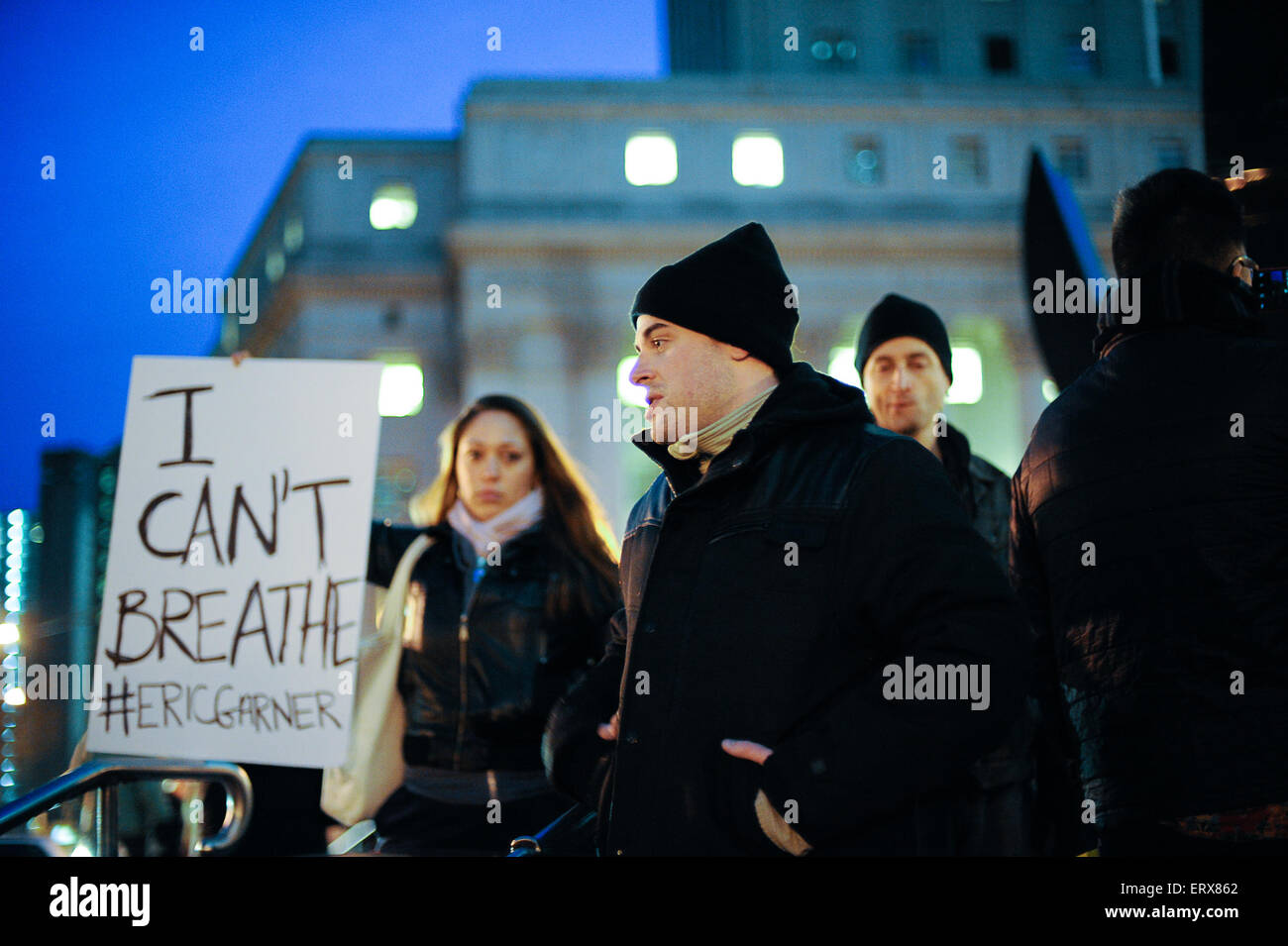 Protesters, demanding justice for Eric Garner, gather by Brooklyn ...