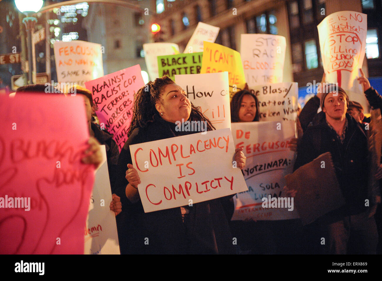 Protesters, demanding justice for Eric Garner, gather by Brooklyn ...