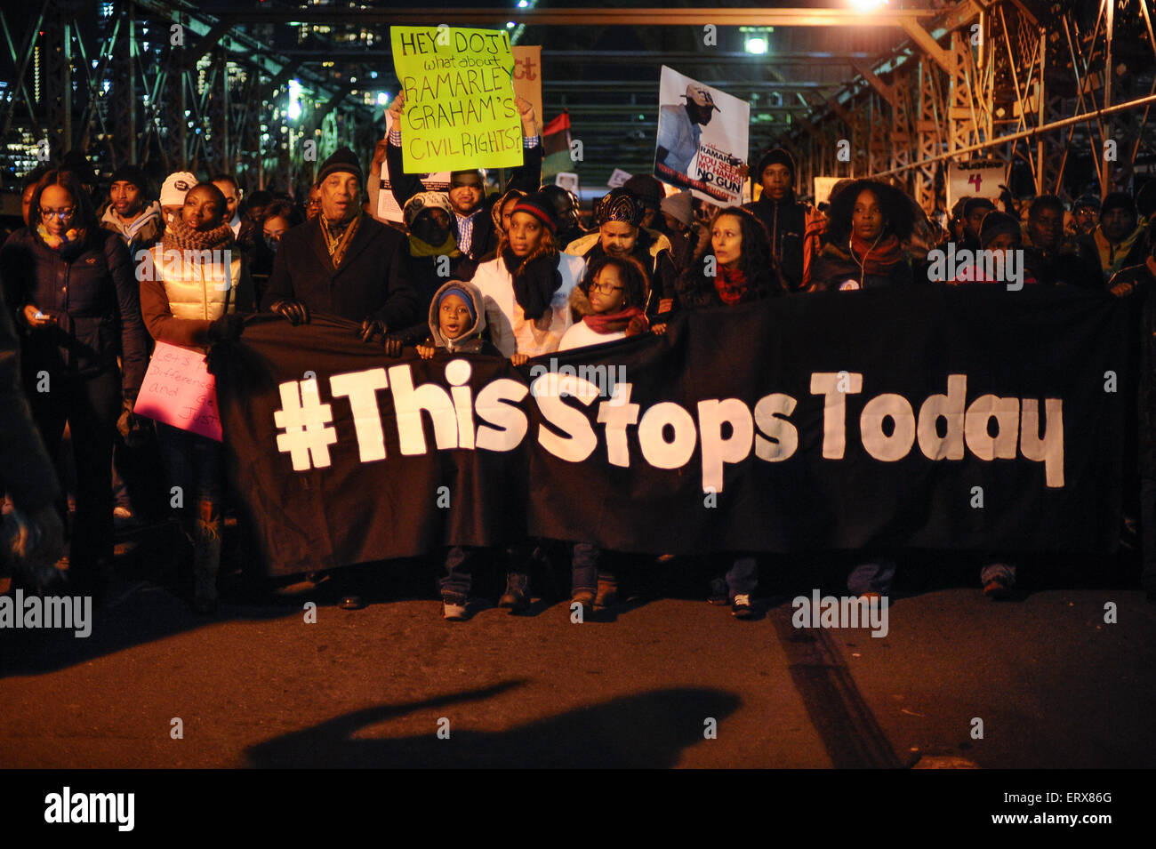Protesters, demanding justice for Eric Garner, gather by Brooklyn ...