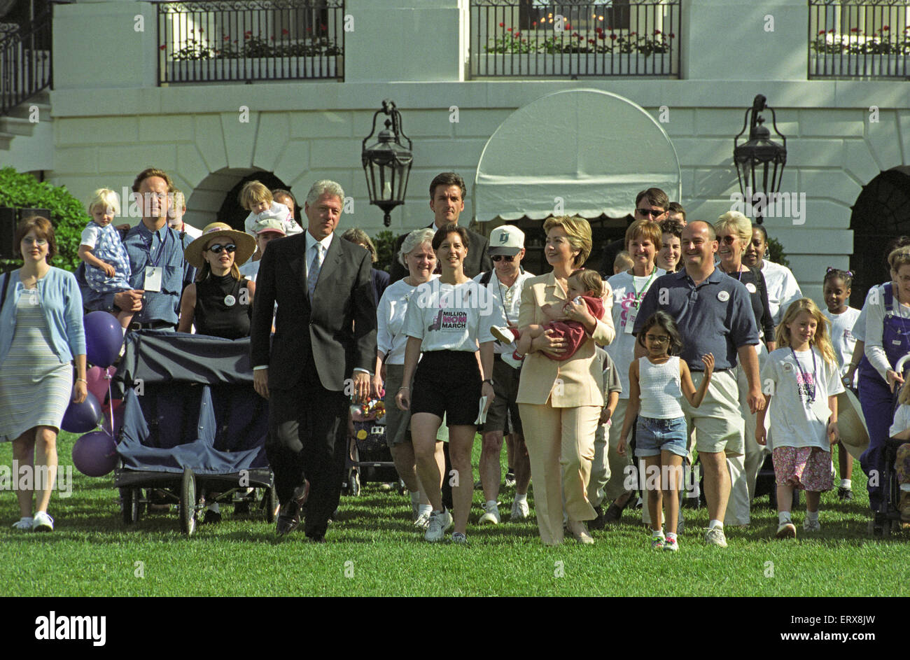 United States President Bill Clinton and first lady Hillary Rodham ...
