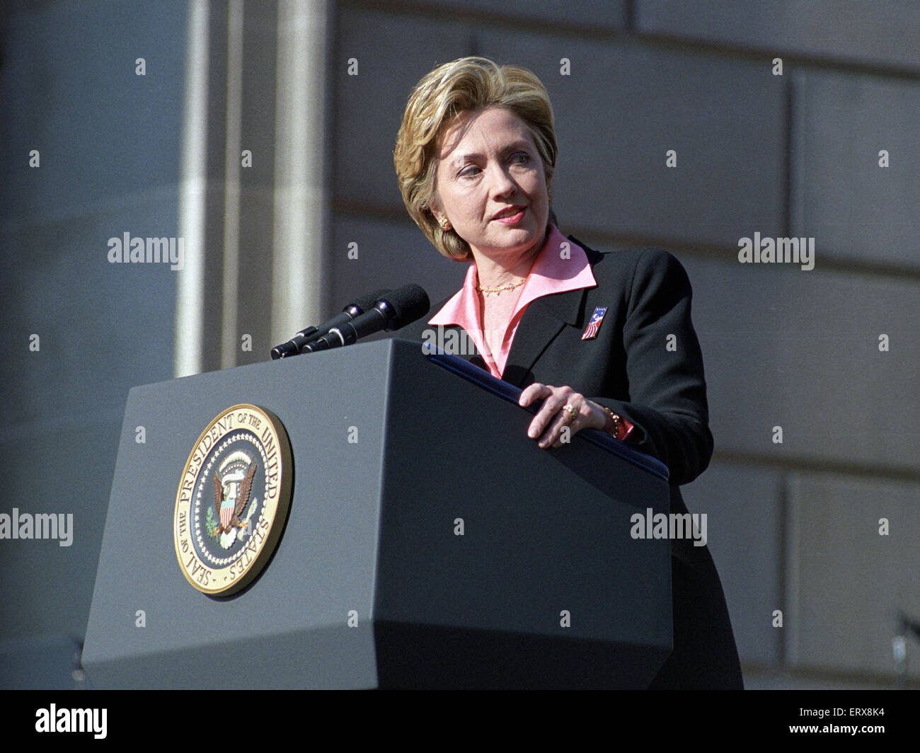 First lady Hillary Rodham Clinton makes remarks during the Opening ...