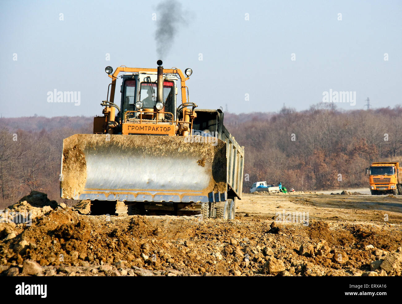 construction heavy machinery at work Stock Photo - Alamy