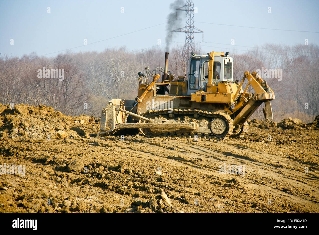 construction heavy machinery at work Stock Photo - Alamy