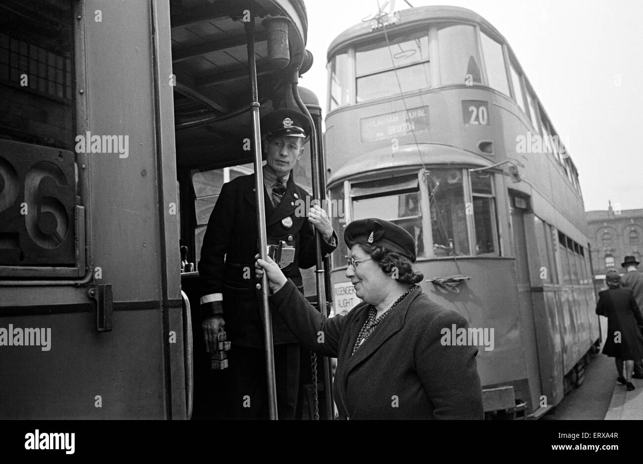 1940s tram hi-res stock photography and images - Alamy
