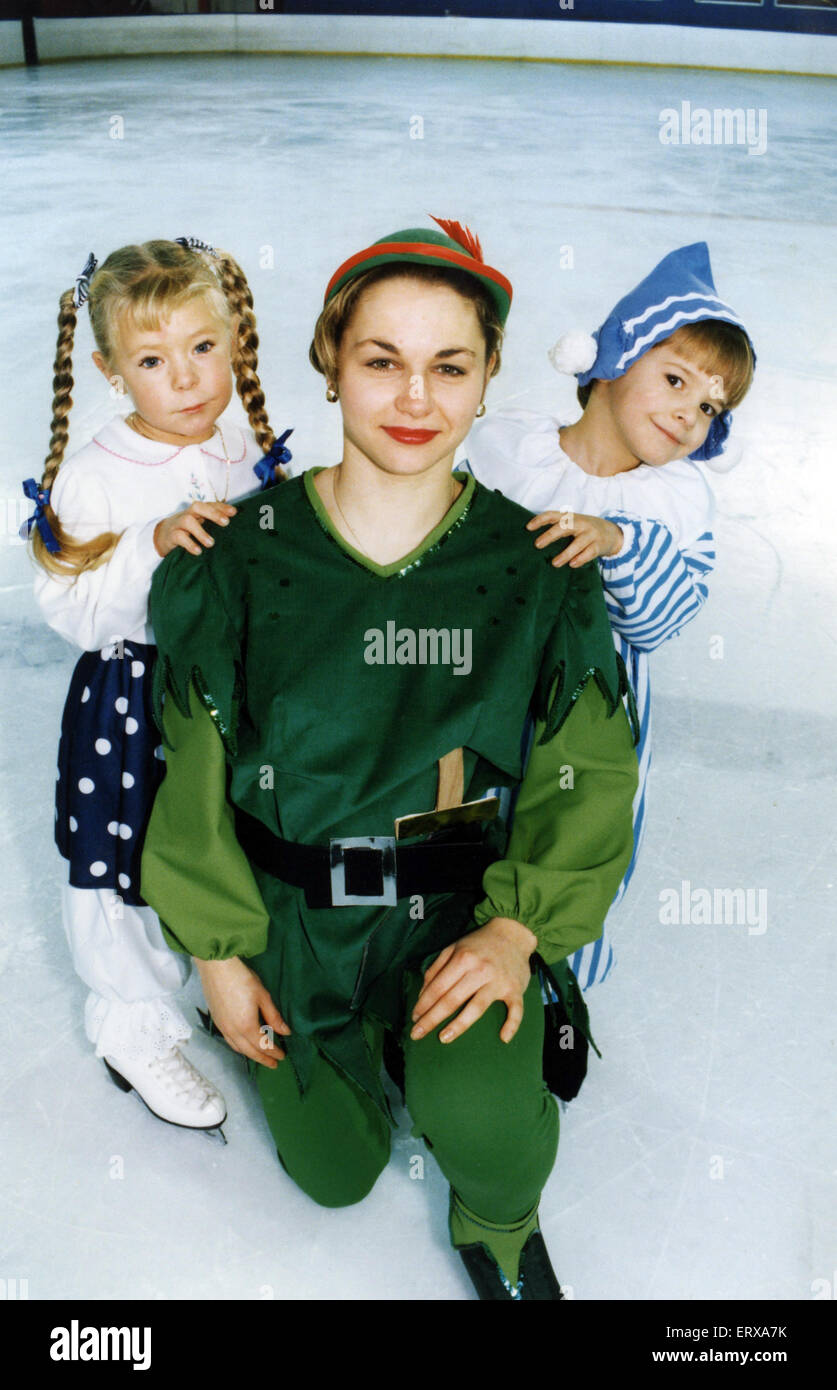 Paula Wilkinson who plays Peter Pan in the Forum Ice Panto, Billingham ...