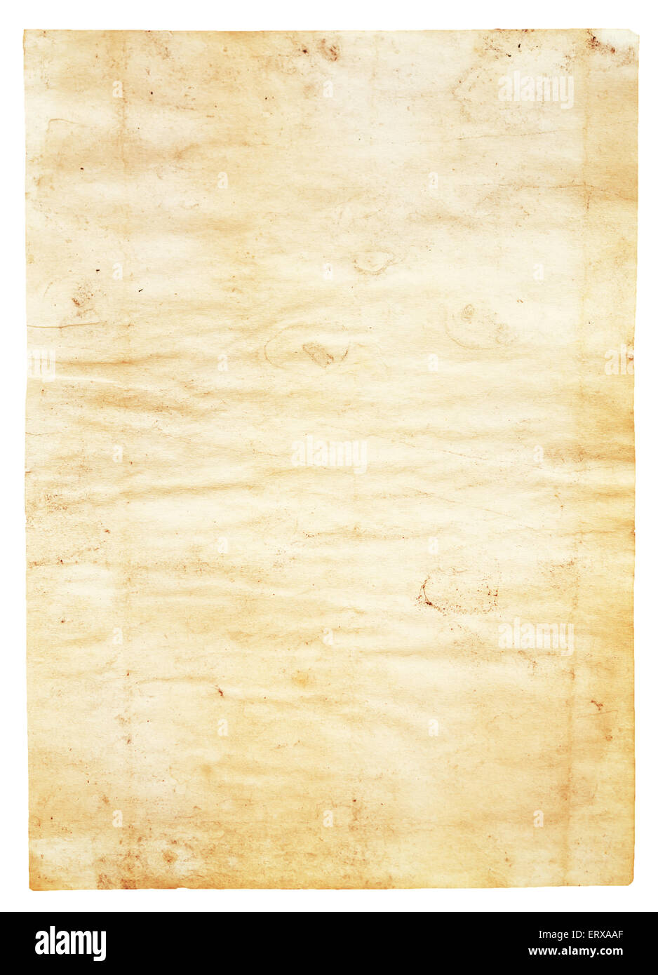 old dirty paper isolated on white background Stock Photo - Alamy