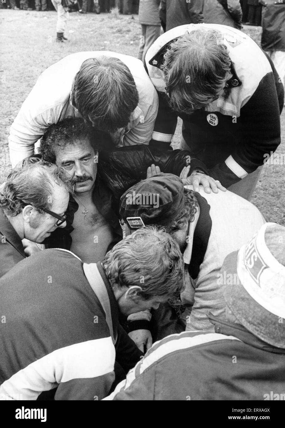 Miners strike 1984 Black and White Stock Photos & Images - Alamy