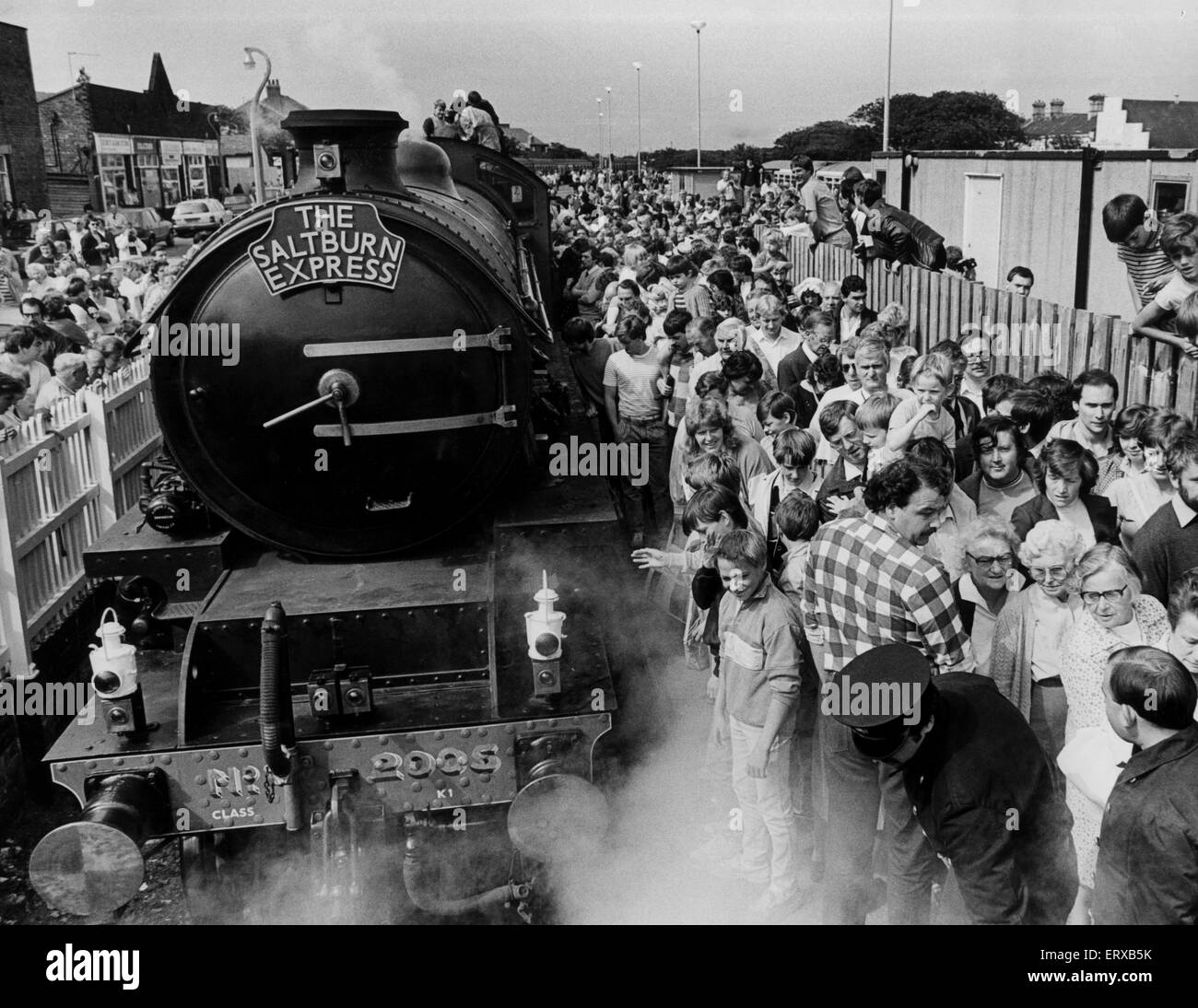 The first stream train in 20 years at Saltburn station. 17th August ...