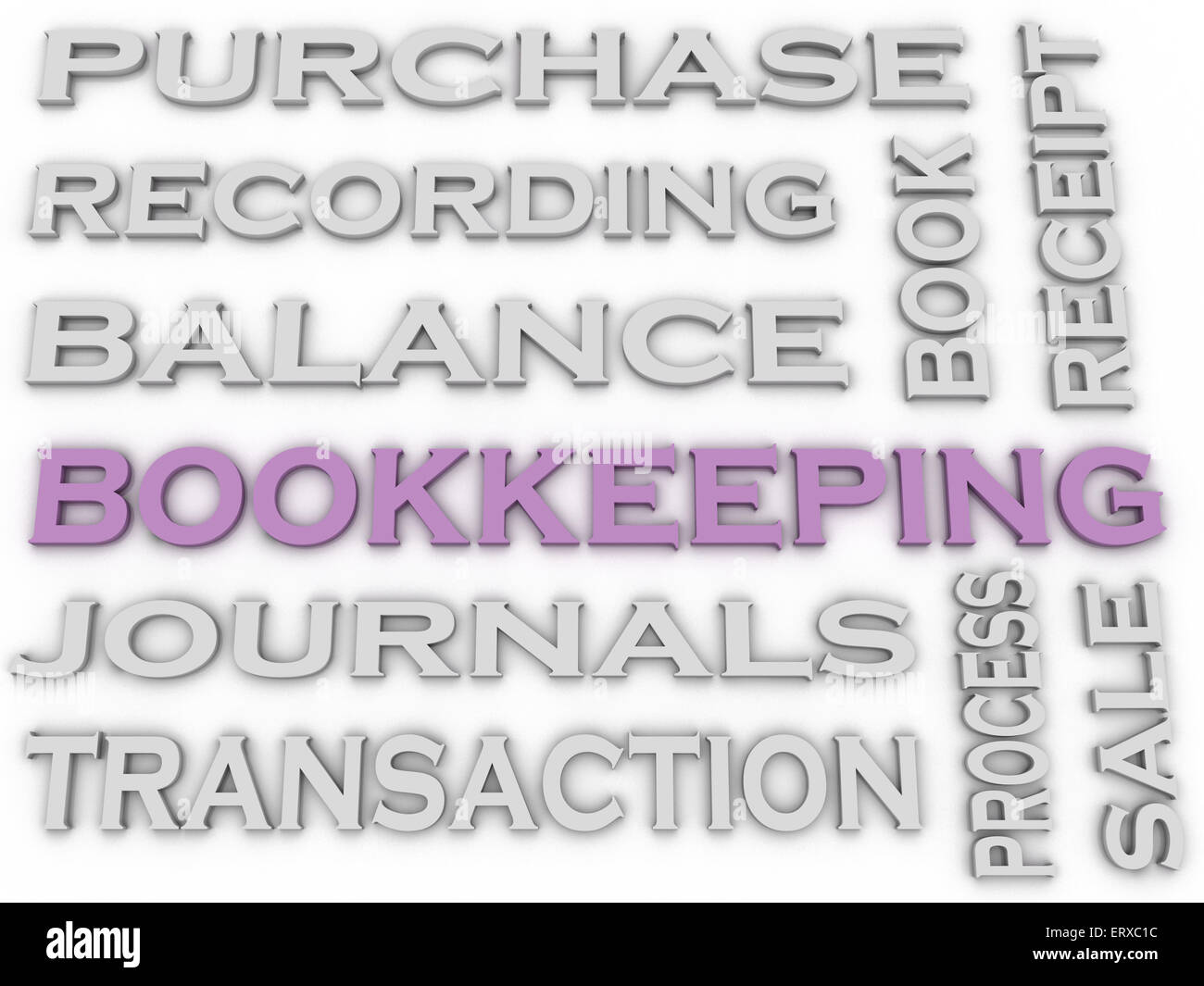 3d image Bookkeeping issues concept word cloud background Stock Photo ...