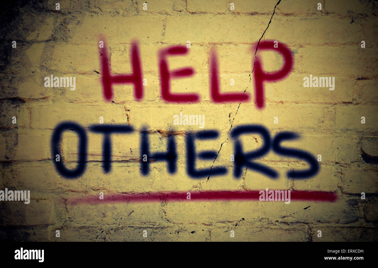Help Others Concept Stock Photo - Alamy