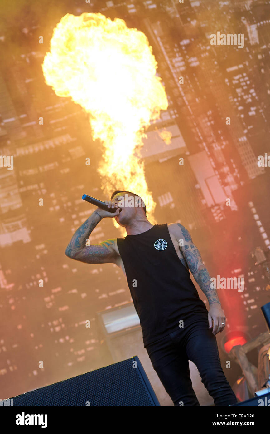 Winston McCall, singer from Australian metalcore band 'Parkway Drive ...