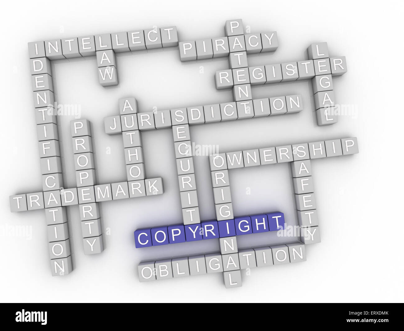 3d image Copyright issues concept word cloud background Stock Photo - Alamy