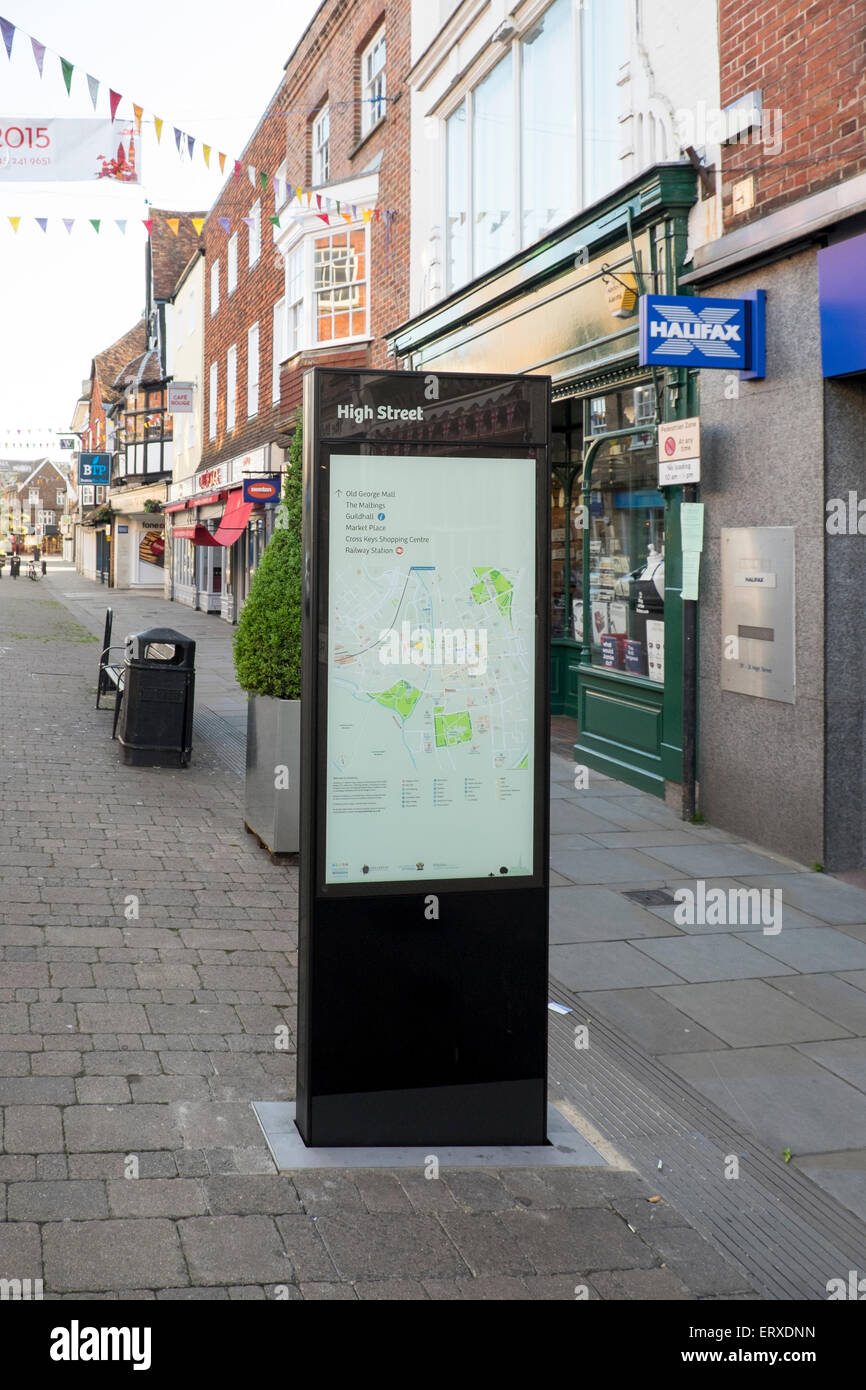 Map information board hi-res stock photography and images - Alamy