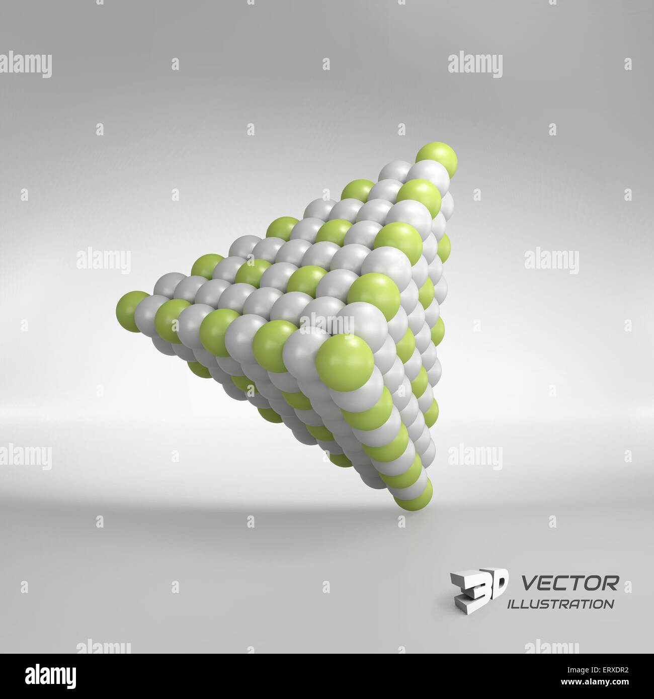 Pyramid of balls. 3d vector illustration Stock Vector Image & Art - Alamy