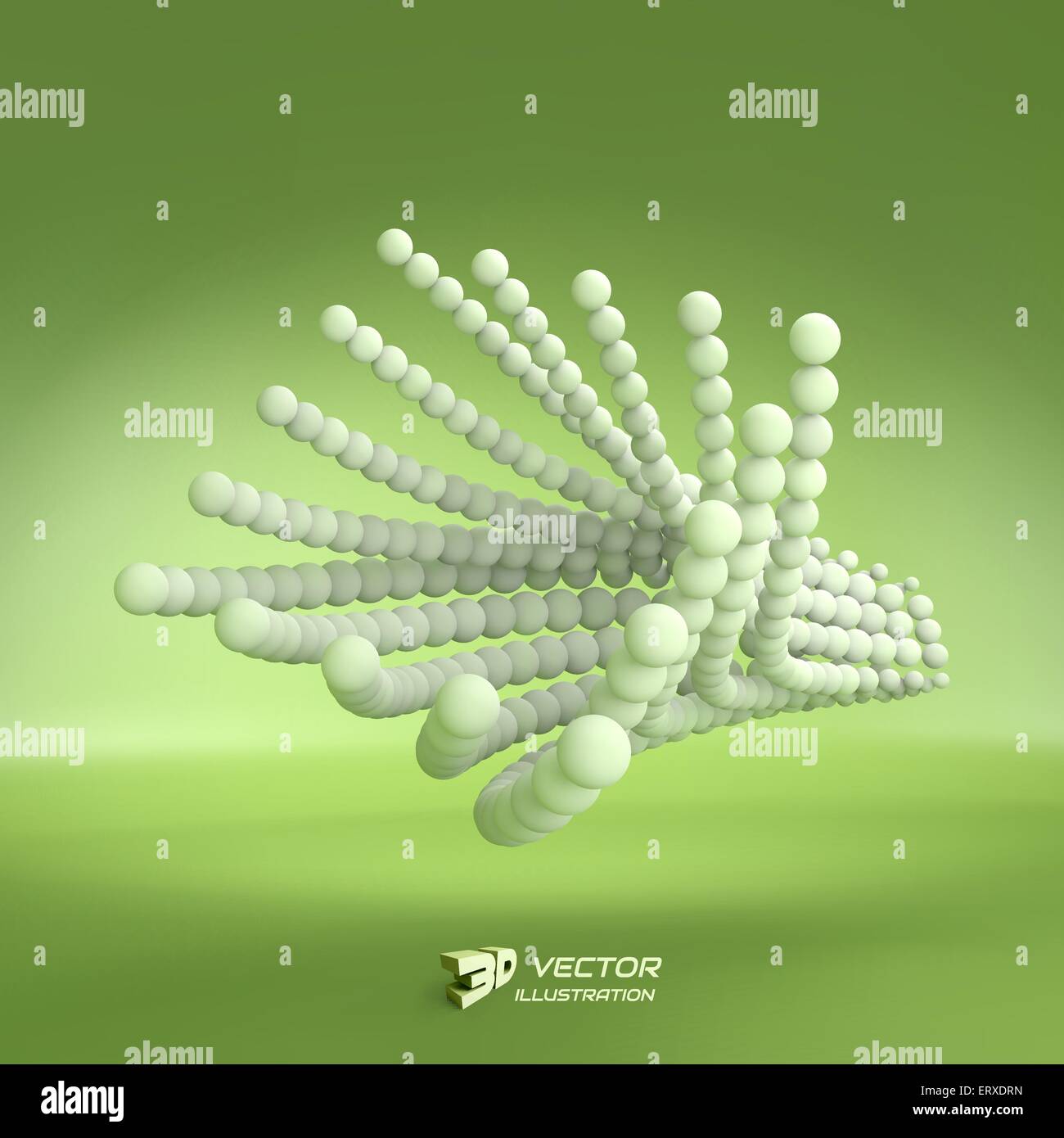 3d abstract spheres composition. Vector illustration Stock Vector Image ...