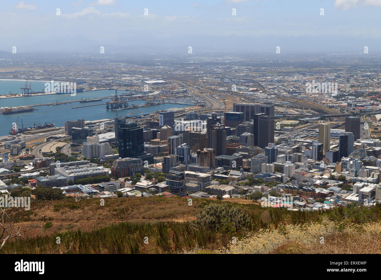 A view of Cape Town city centrum Stock Photo - Alamy