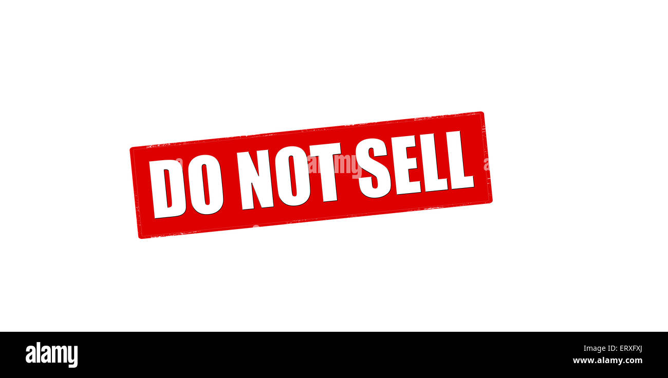 Rubber stamp with text do not sell inside, vector illustration Stock ...