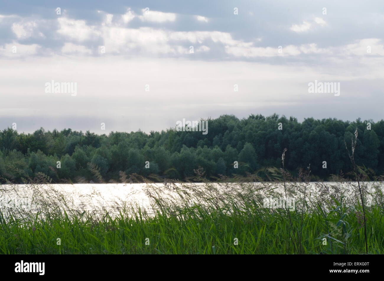 Water spring riverbank sky hi-res stock photography and images - Alamy