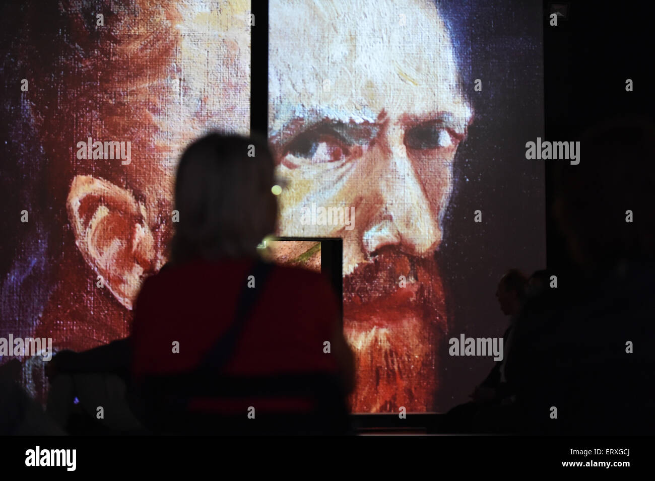 Berlin, Germany. 04th June, 2015. Visitors the exhibition 'Van Gogh ...