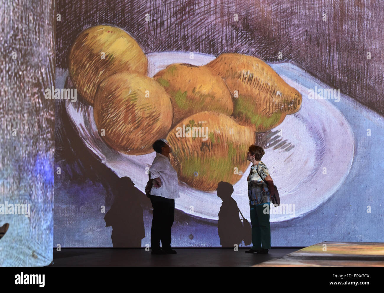 Berlin, Germany. 04th June, 2015. Visitors in the exhibition 'Van Gogh ...