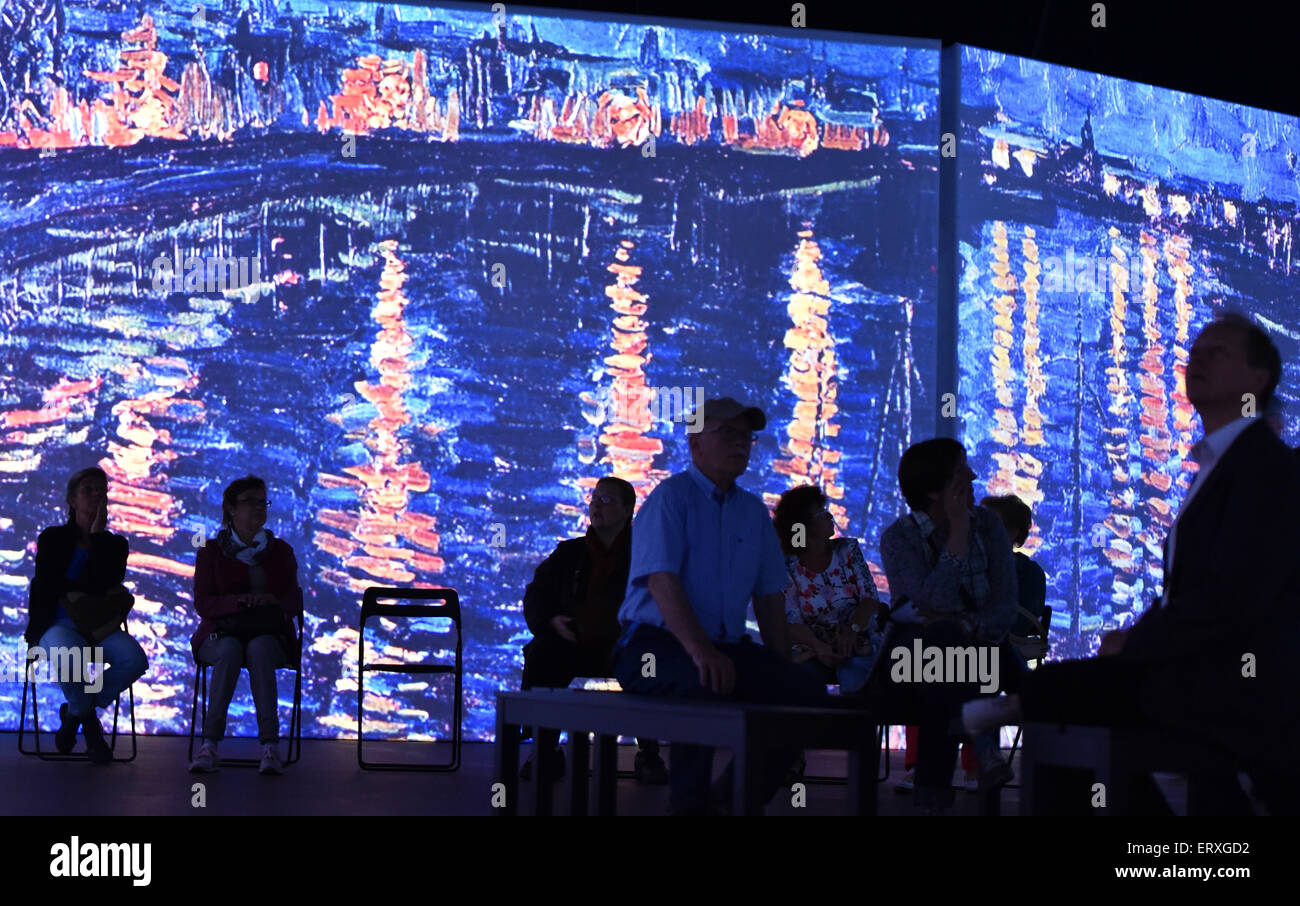 Berlin, Germany. 04th June, 2015. Visitors in the exhibition 'Van Gogh ...