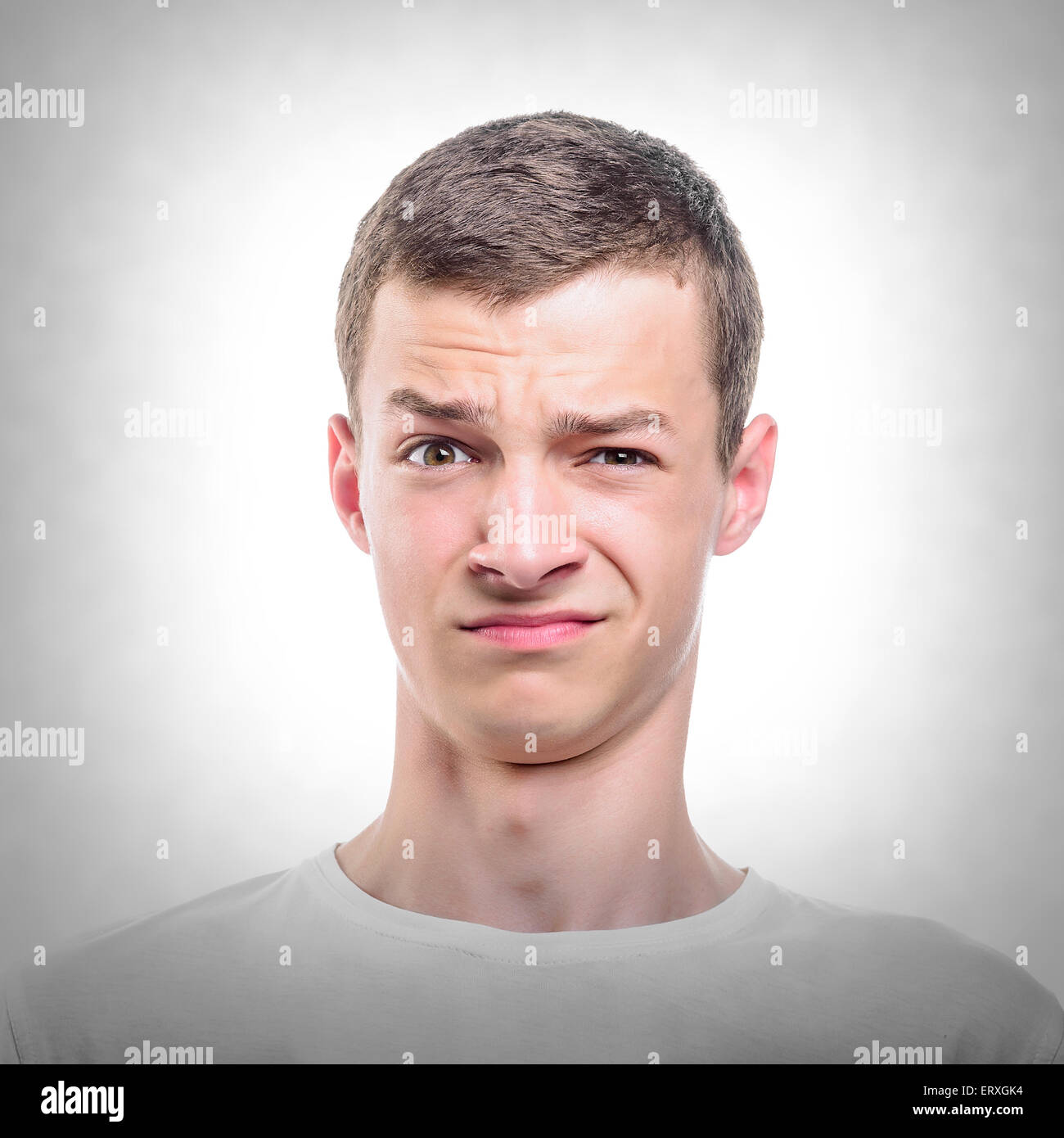 Disgusted face young adult hi-res stock photography and images - Alamy