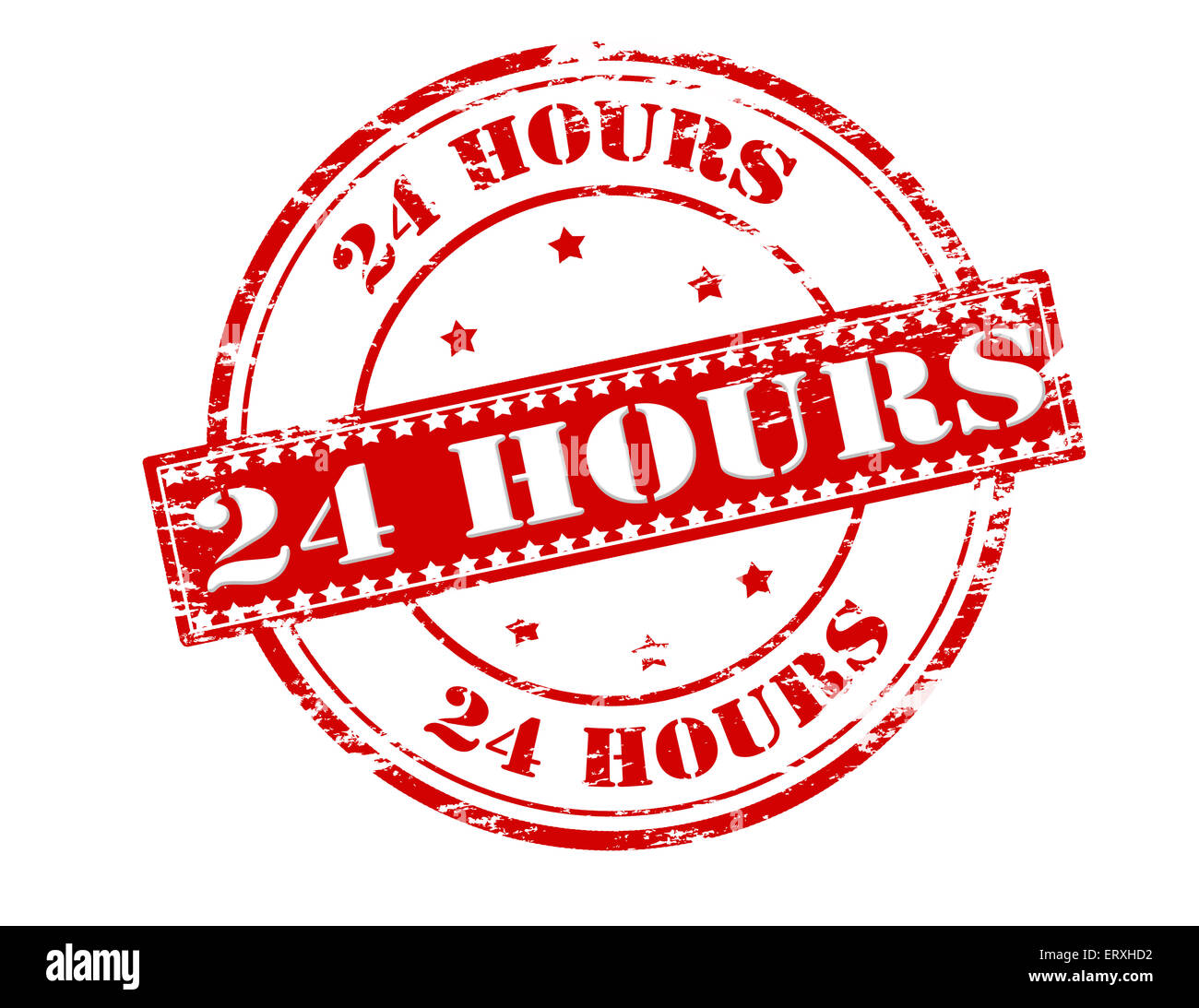 Rubber stamp with text twenty four hours inside, vector illustration ...