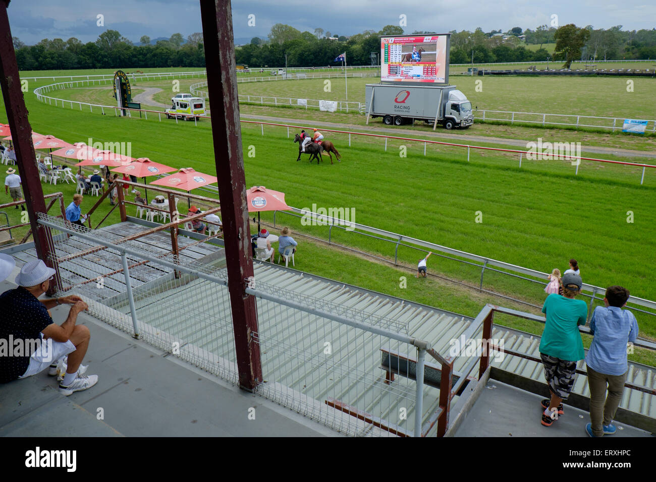 Australia Day races at Kilcoy Stock Photo - Alamy