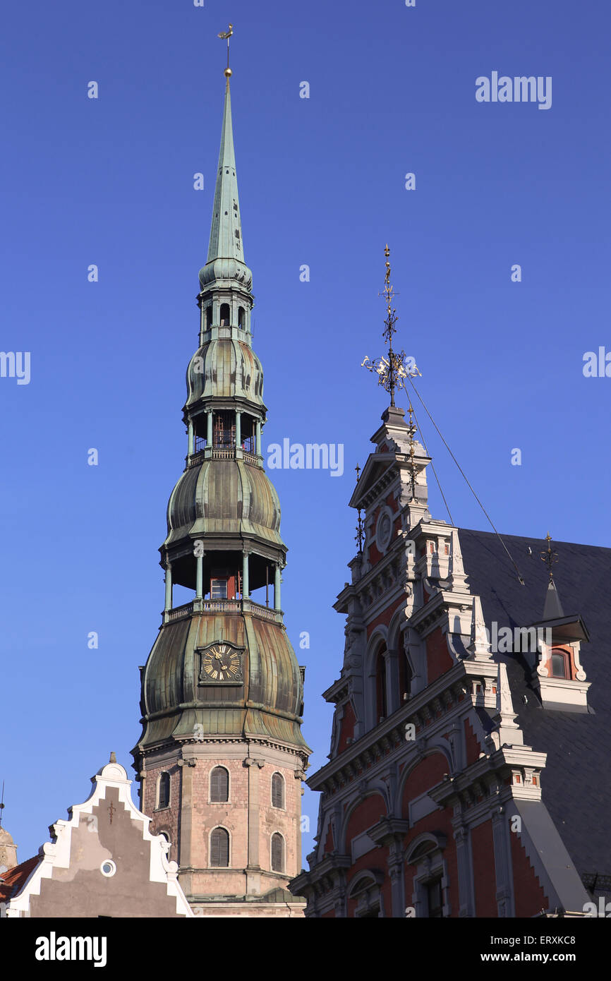 St peters church riga latvia hi-res stock photography and images - Alamy