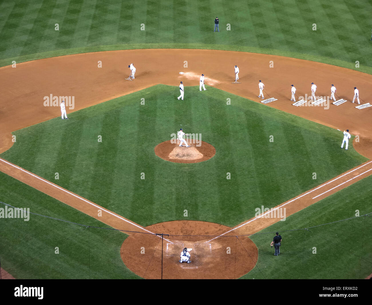 Yankee stadium ny base field hi-res stock photography and images - Alamy