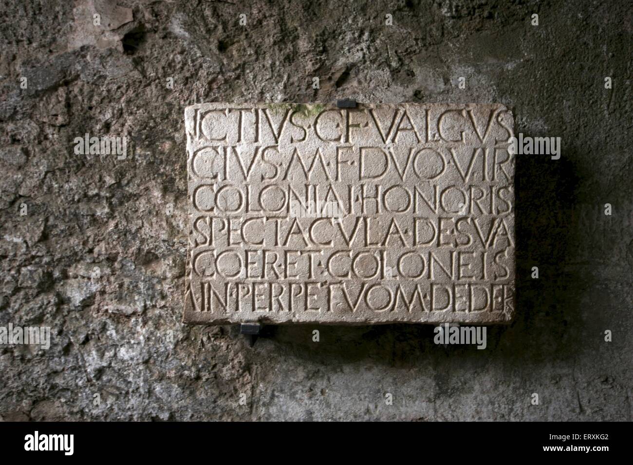 A sign at Pompeii Stock Photo - Alamy