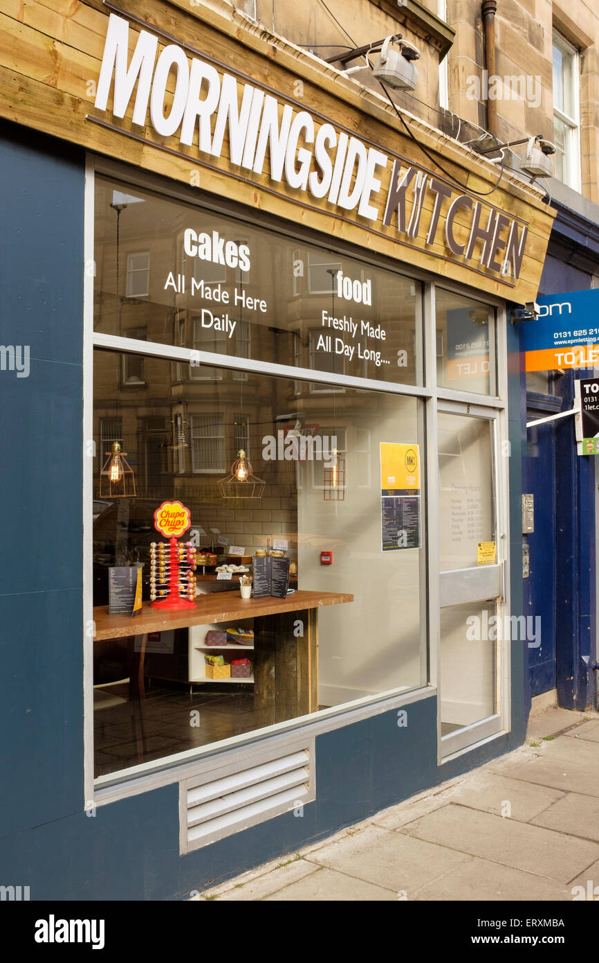Small local cafe in Morningside, Edinburgh Stock Photo - Alamy