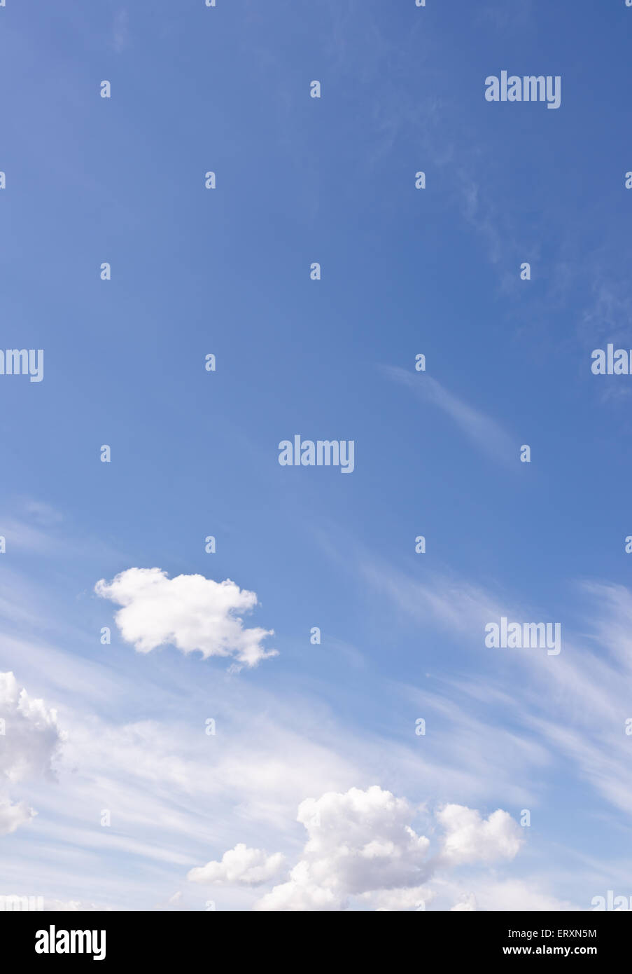 real blue sky with clouds Stock Photo - Alamy
