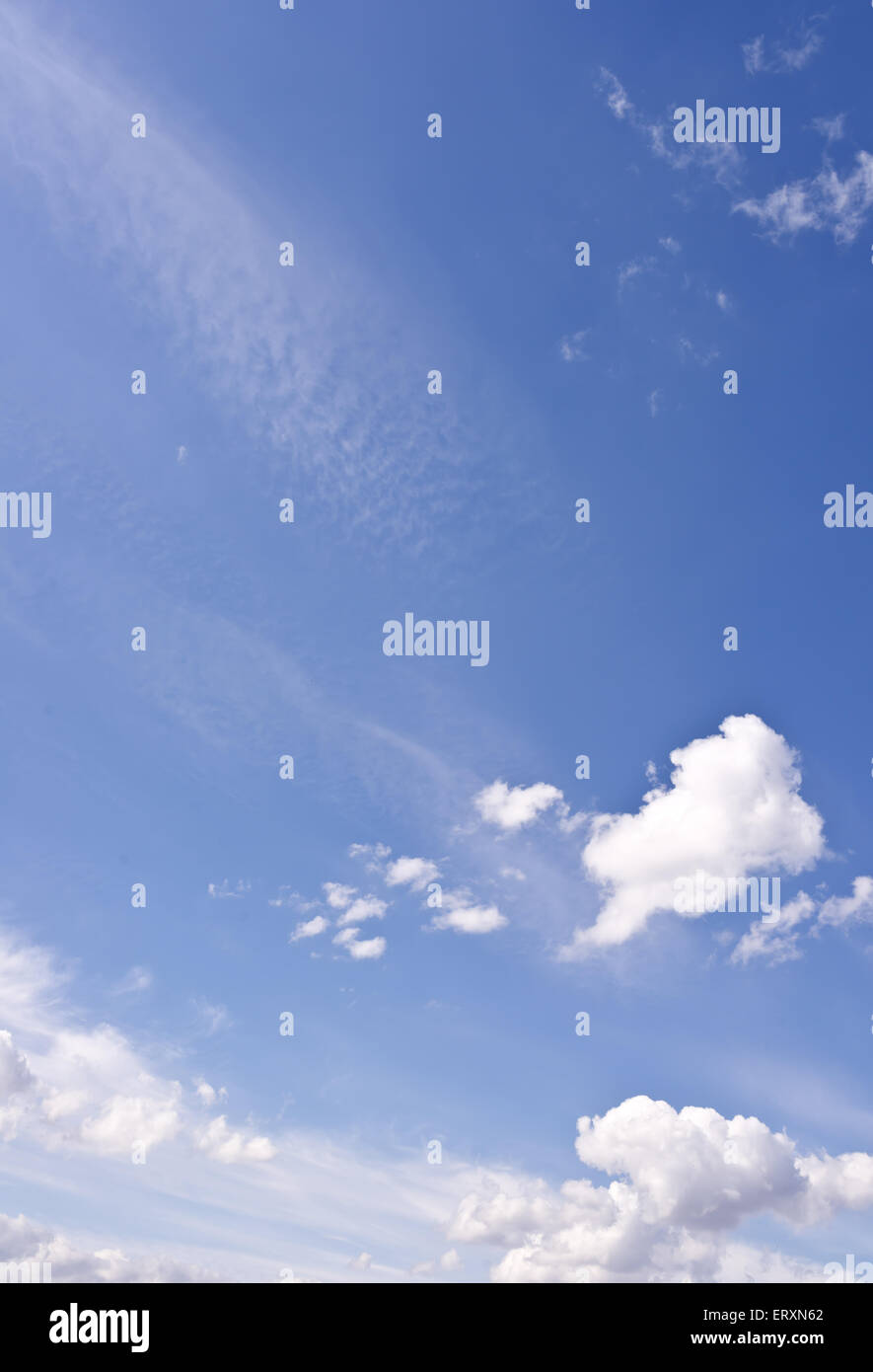 real blue sky with clouds Stock Photo - Alamy