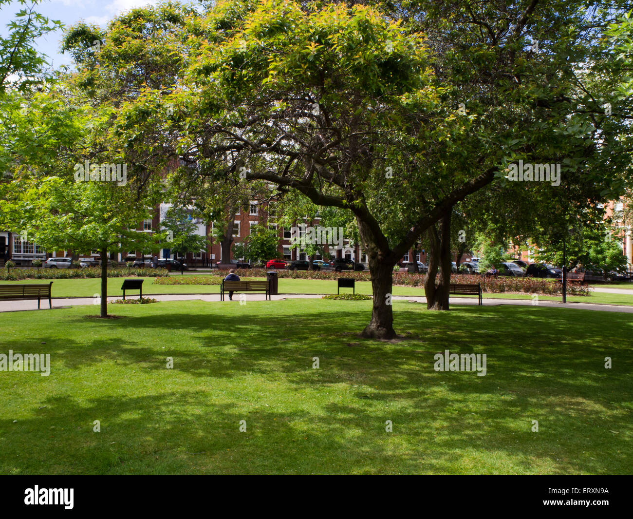 Leeds city centre park square hi-res stock photography and images - Alamy