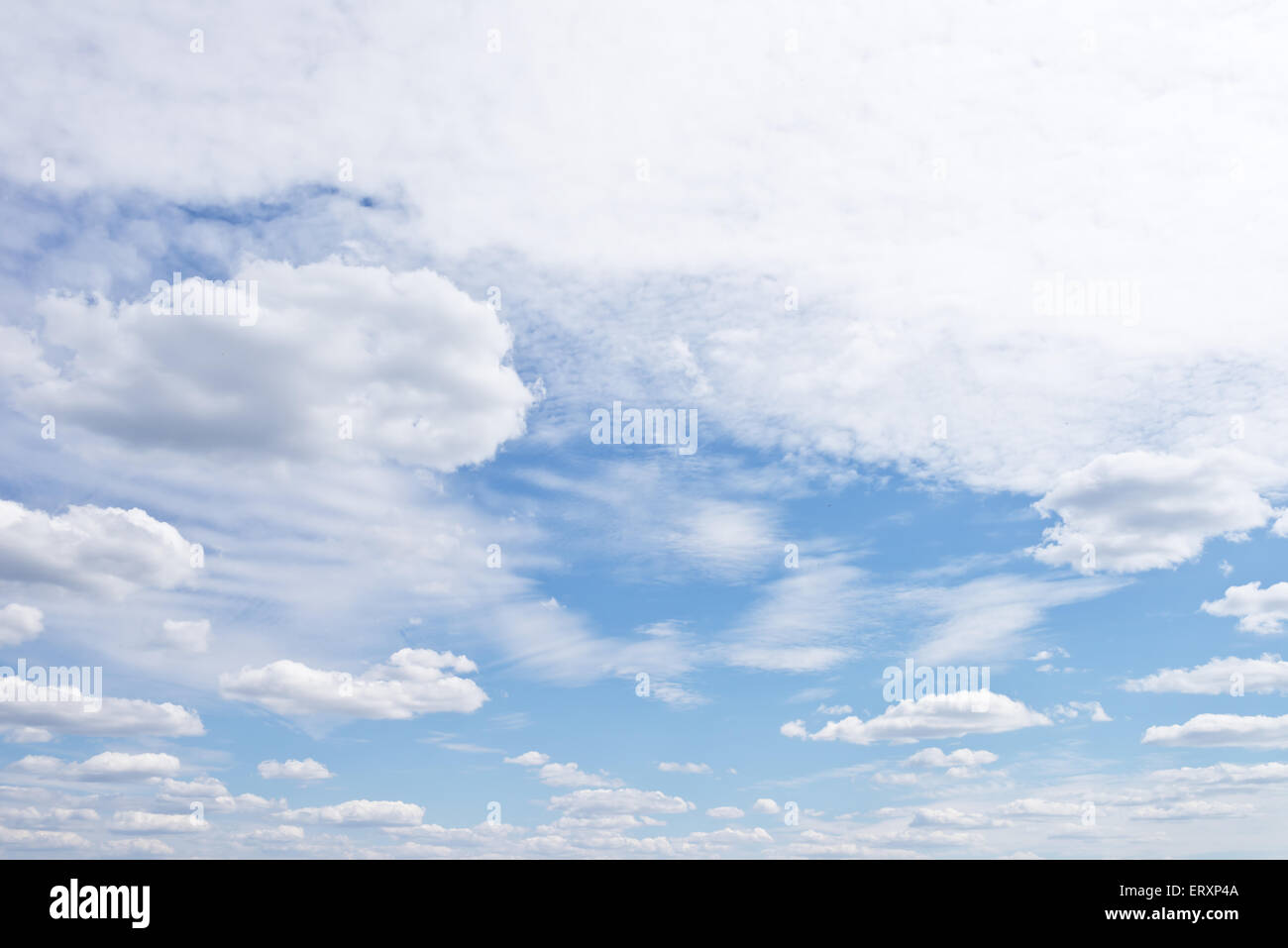real blue sky with clouds Stock Photo - Alamy