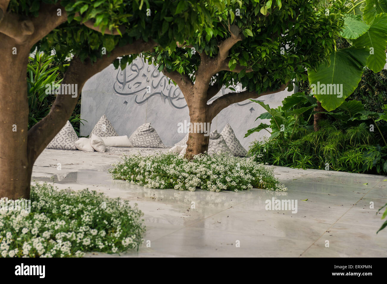 The Beauty of Islam Garden at the Chelsea Flower Show 2015 Stock Photo ...