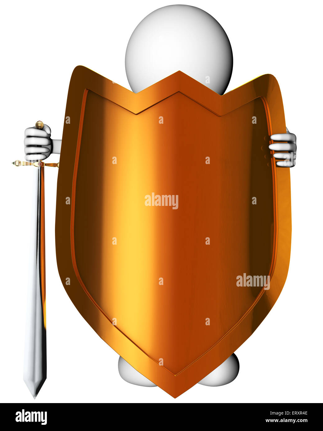 Man with shield hi-res stock photography and images - Alamy