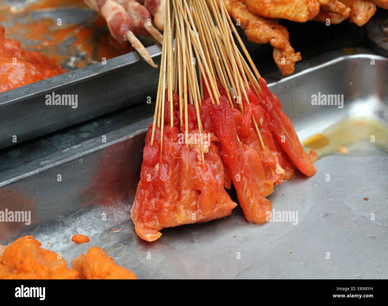 raw kebabs in China Stock Photo - Alamy